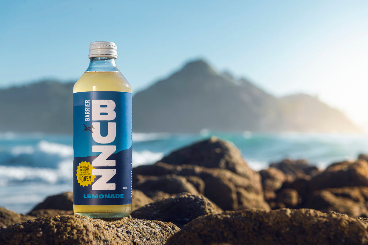 Barrier Buzz Lemonade. Box of 12 $3.75 each – The Aotea Company